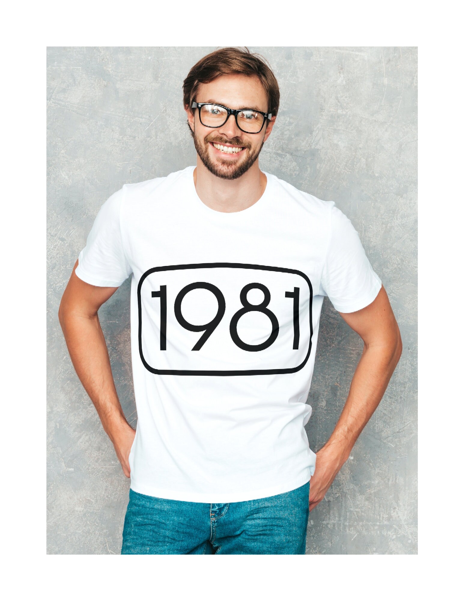 Vintage 1981 Printable SVG Set, 1981 Limited Edition Shirt SVG Designs ...