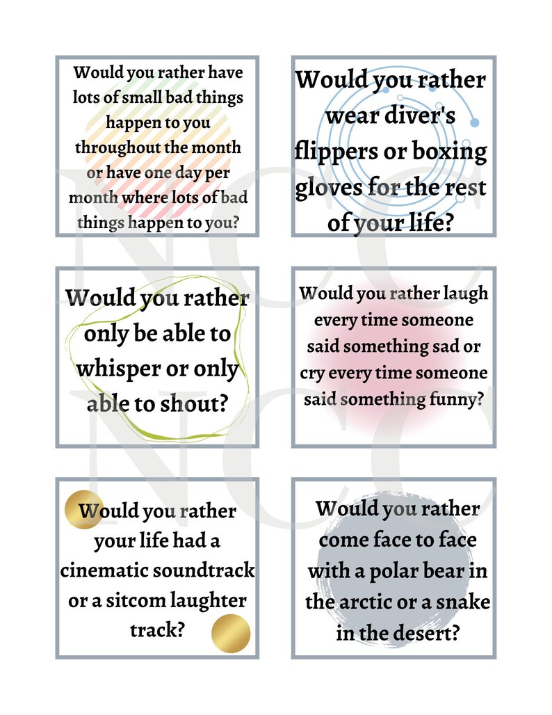 Personalized Icebreaker Printable Team Building Cards Group - Etsy