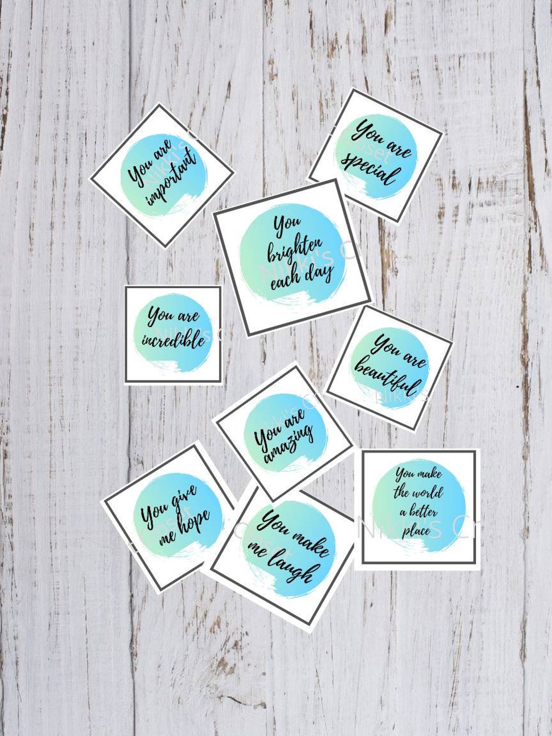 Printable Affirmation and Encouragement Notes, Motivational Cards ...