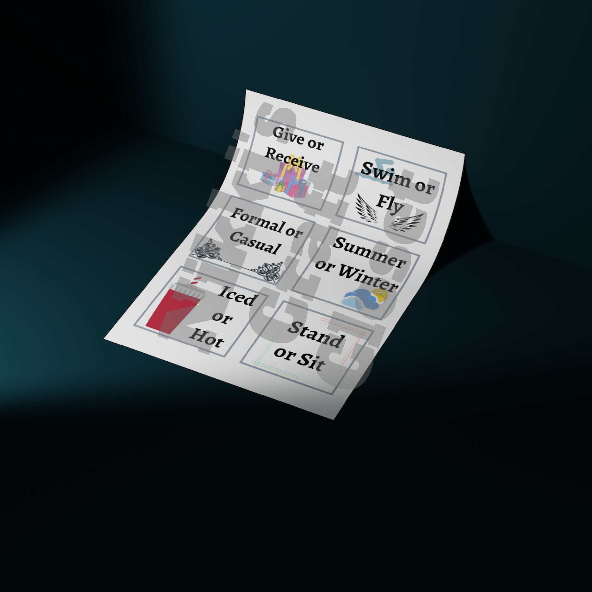 Minimalist Icebreaker Printable Team Building Cards, Fun Party Game ...