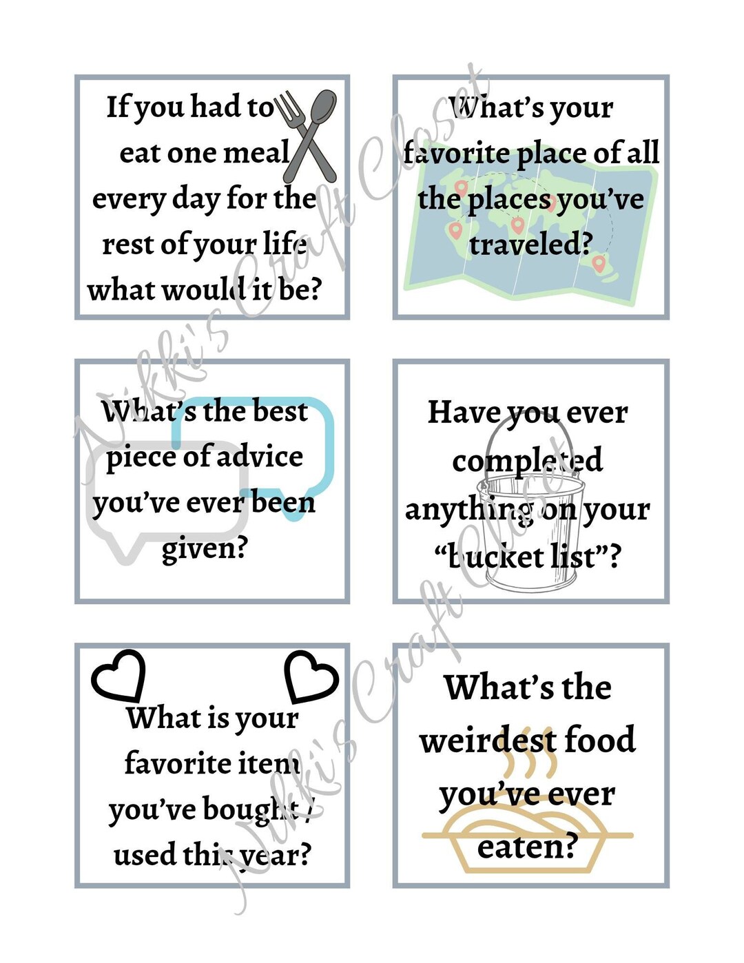 Laminated Icebreaker Team Building Cards Fun Party Game for - Etsy
