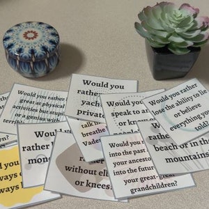 Would You Rather Icebreaker Printable Team Building Cards, Group or ...