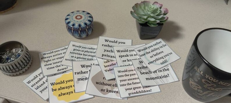 Would You Rather Icebreaker Printable Team Building Cards, Group or ...