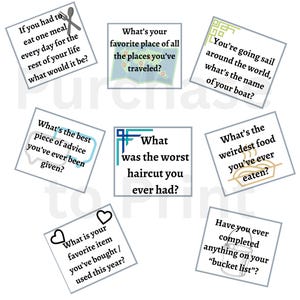 Personalized Icebreaker Printable Team Building Cards, Meeting ...