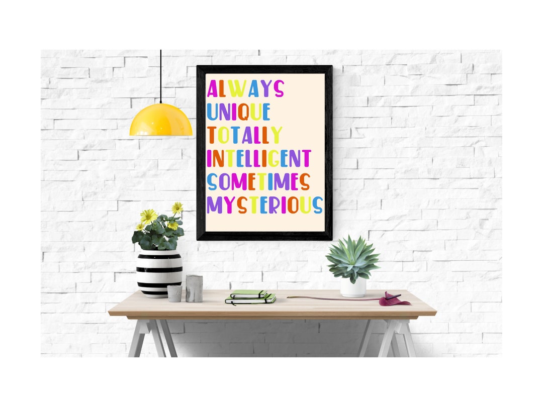 Printable Autism Art, Autism Wall Art, Autism Acronym Sign - Etsy