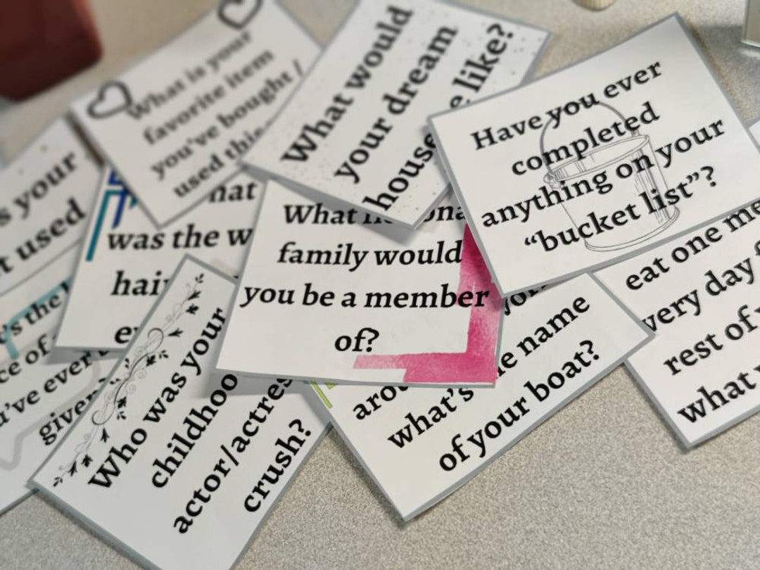 Personalized Icebreaker Printable Team Building Cards Group - Etsy