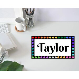 Printable Classroom Name Tag Student Desk Label Office Name - Etsy