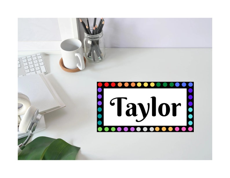 Printable Classroom Name Tag Student Desk Label Office Name - Etsy
