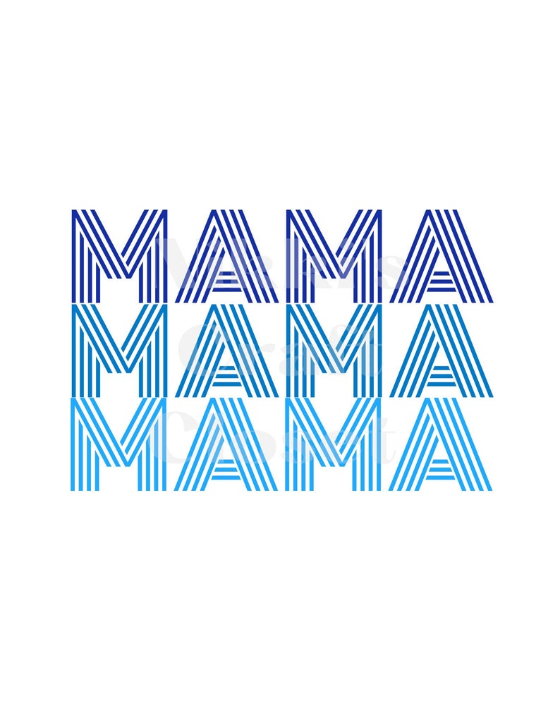 Mom Mama SVG PNG Printable Digital Download Set of Five, Mom Printable ...
