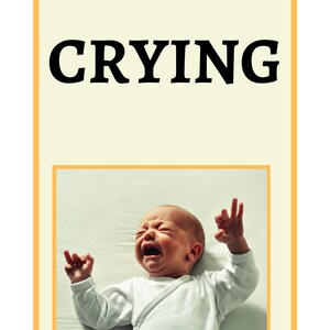 Ten Printable Baby Toddler Faces Flash Cards, Instant Digital Download ...