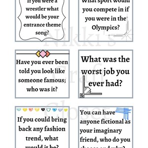 Personalized Icebreaker Printable Team Building Cards Group - Etsy