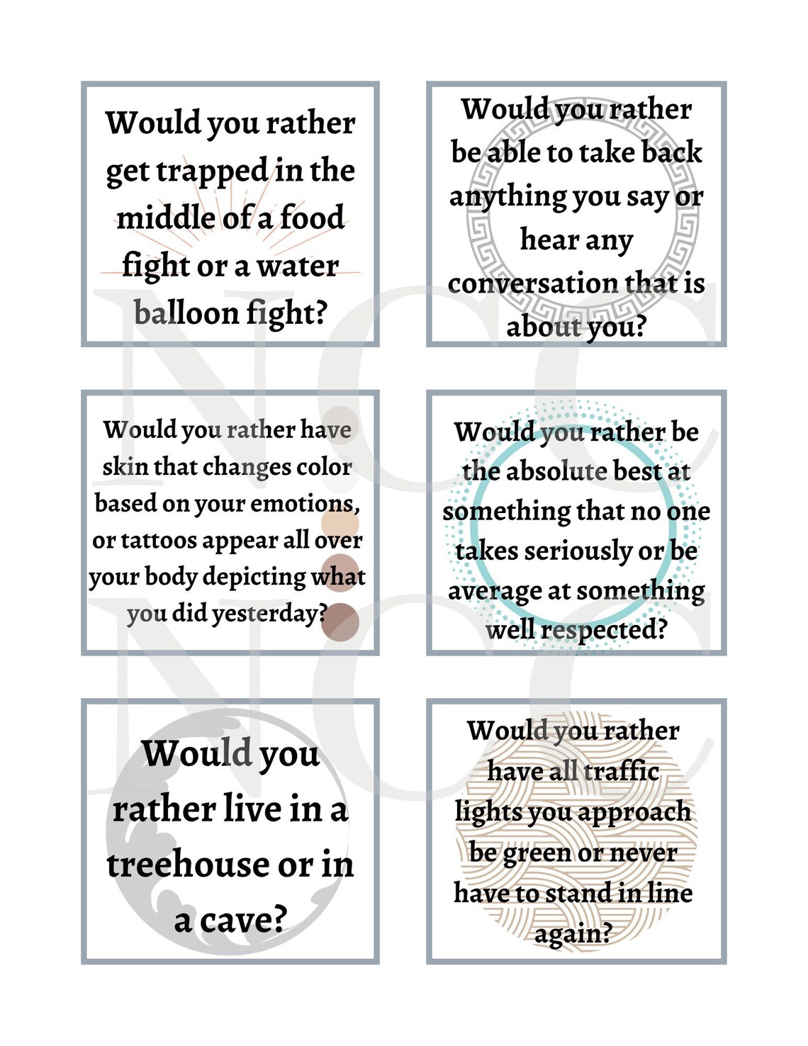 Personalized Icebreaker Printable Team Building Cards Group - Etsy