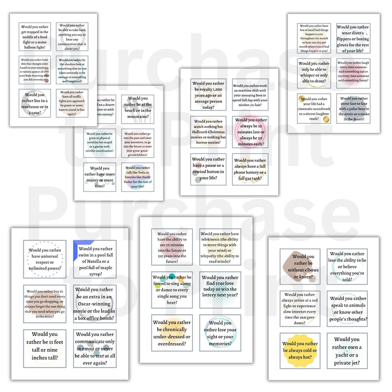 Laminated Icebreaker Team Building Cards, Fun Party Game for Game Night ...