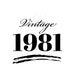 Vintage 1981 Printable SVG Set, 1981 Limited Edition Shirt SVG Designs ...