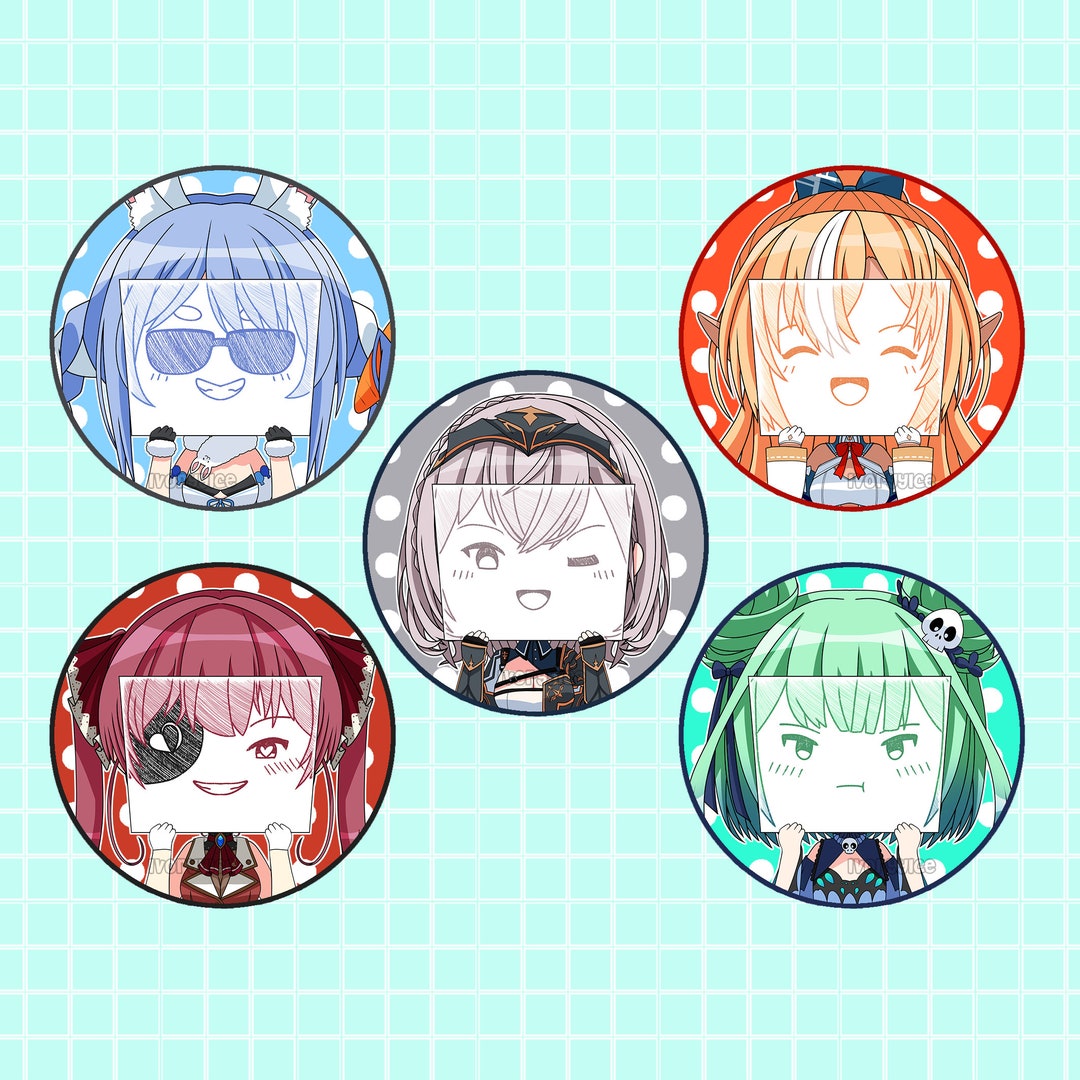 Holographic Holojp Buttons 2.25" (hololive Gen 3 Sign Face) - Etsy