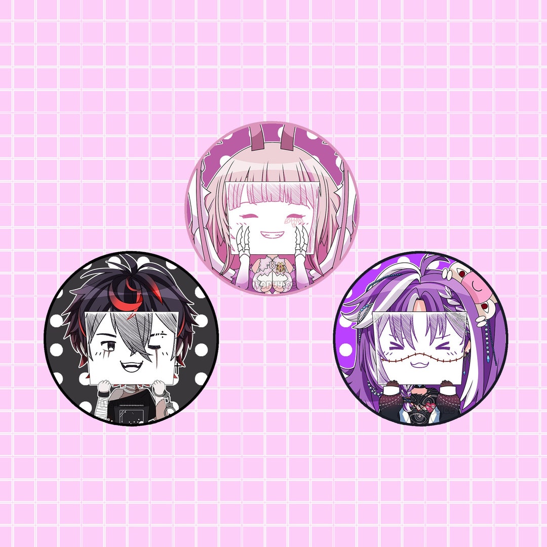 Holographic Vshojo Buttons 2.25 vshojo Group 1 Sign Face - Etsy