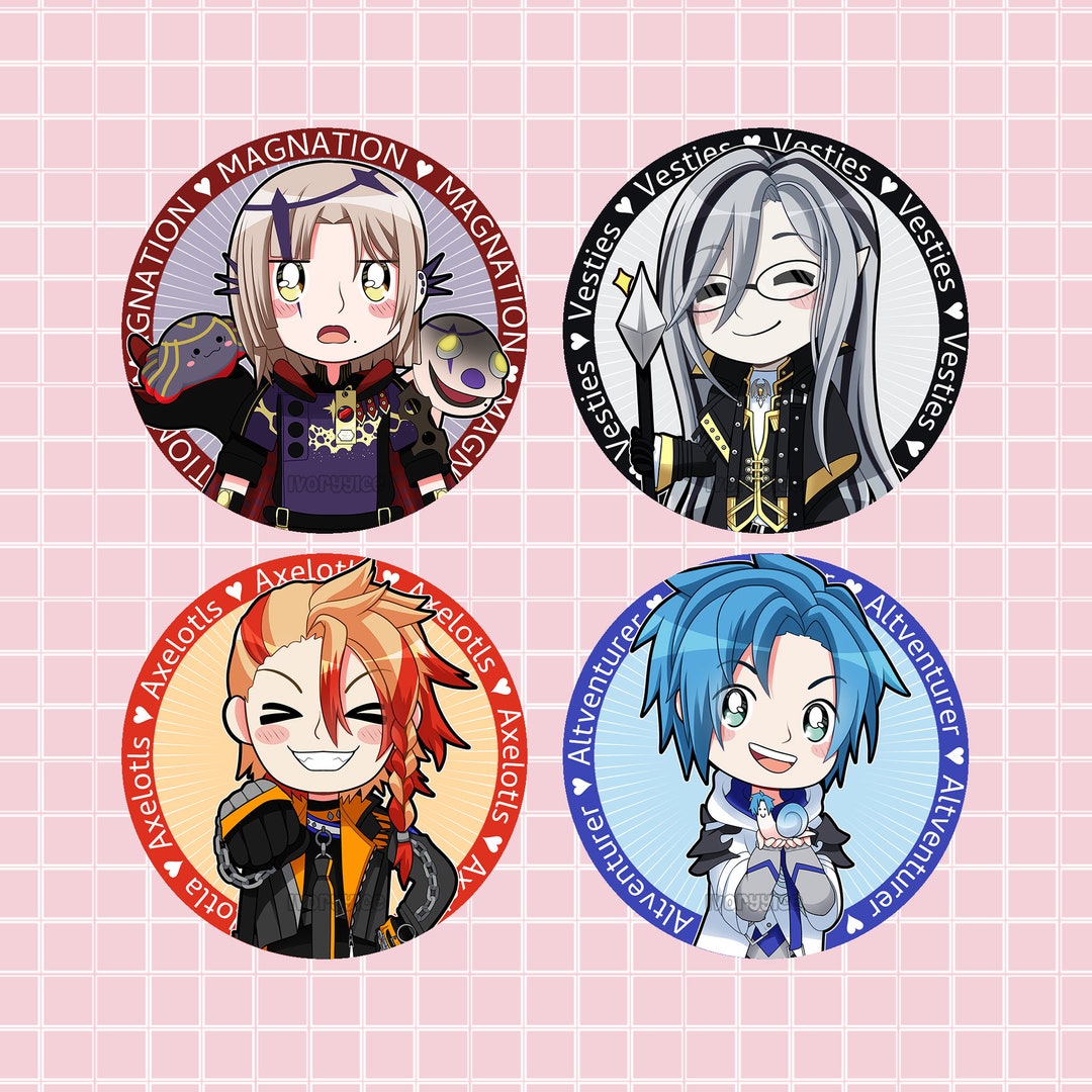 Holographic HOLOSTARS English Buttons 3" (TEMPUS HQ) - Etsy