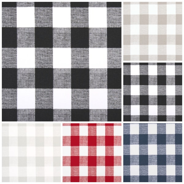 Blue Buffalo Plaid Fabric - Etsy