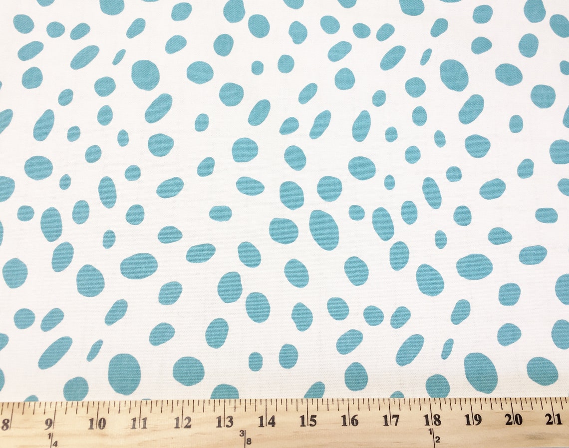 Spotted Fabric by the YARD all Cotton Togo Coastal Home Decor | Etsy