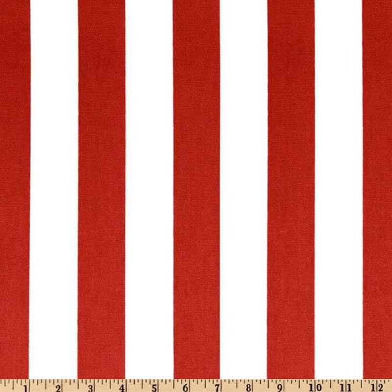 Red Striped Fabric - Etsy