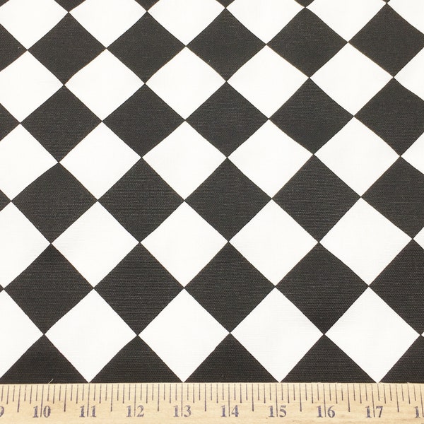 Black and White Checkered Fabric (You'll Enjoy) - Etsy