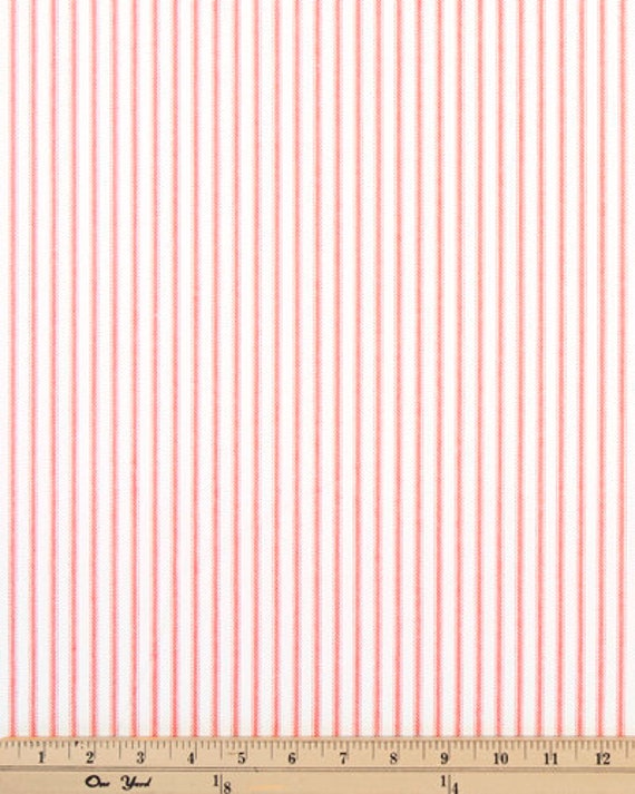 Red Stripe Fabric by the YARD All Cotton Premier Prints | Etsy