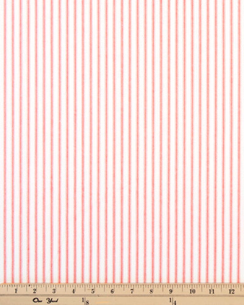 Red Stripe Fabric by the YARD All Cotton Premier Prints - Etsy