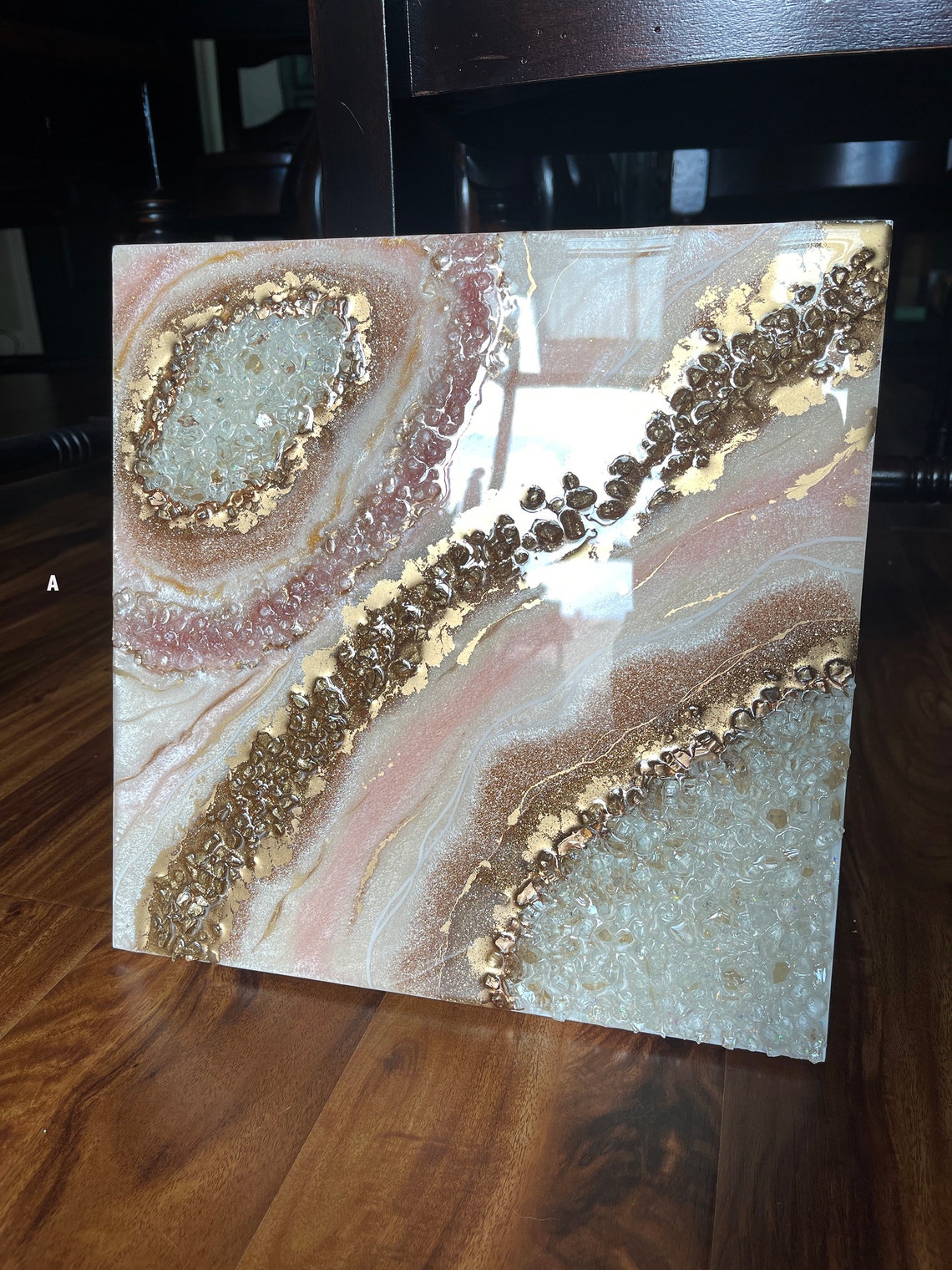 Resin Geode Wall Art Artwork by Lisa Gates / Agate Crystal Art - Etsy