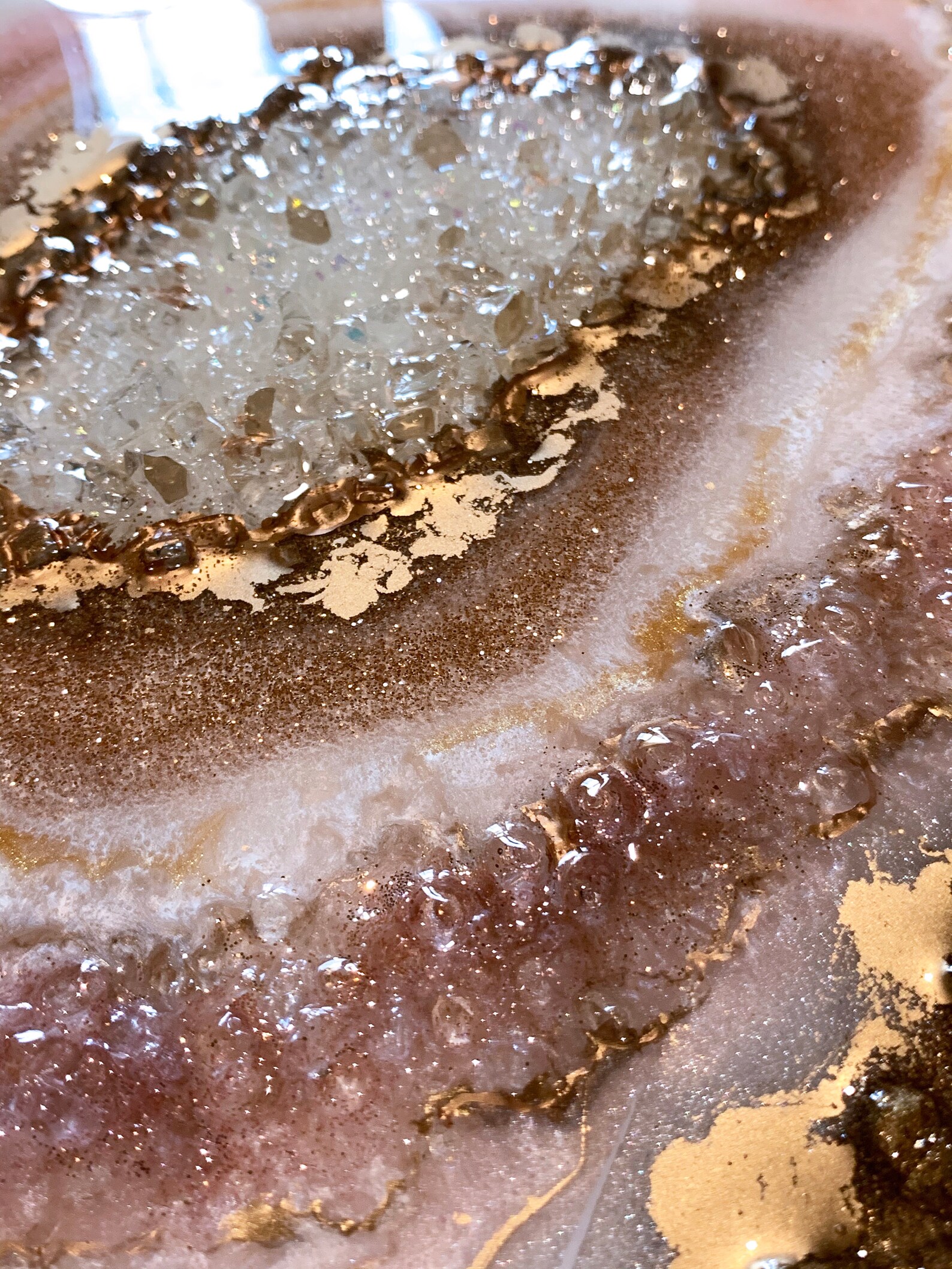 Resin Geode Wall Art Artwork by Lisa Gates / Agate Crystal Art - Etsy