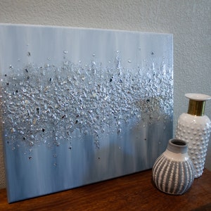 Made to Order Original Abstract Textured Acrylic Glitter Painting by ...