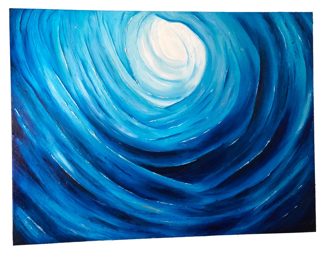 Ice- Abstract Original Art Textured Painting by Lisa Gates / Vibrant ...