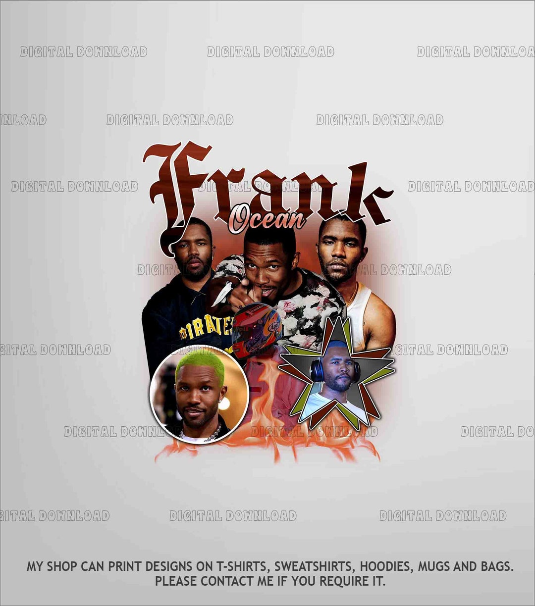 Frank Ocean PNG, Frank Ocean Png Digital Download File Sublimation, Svg ...