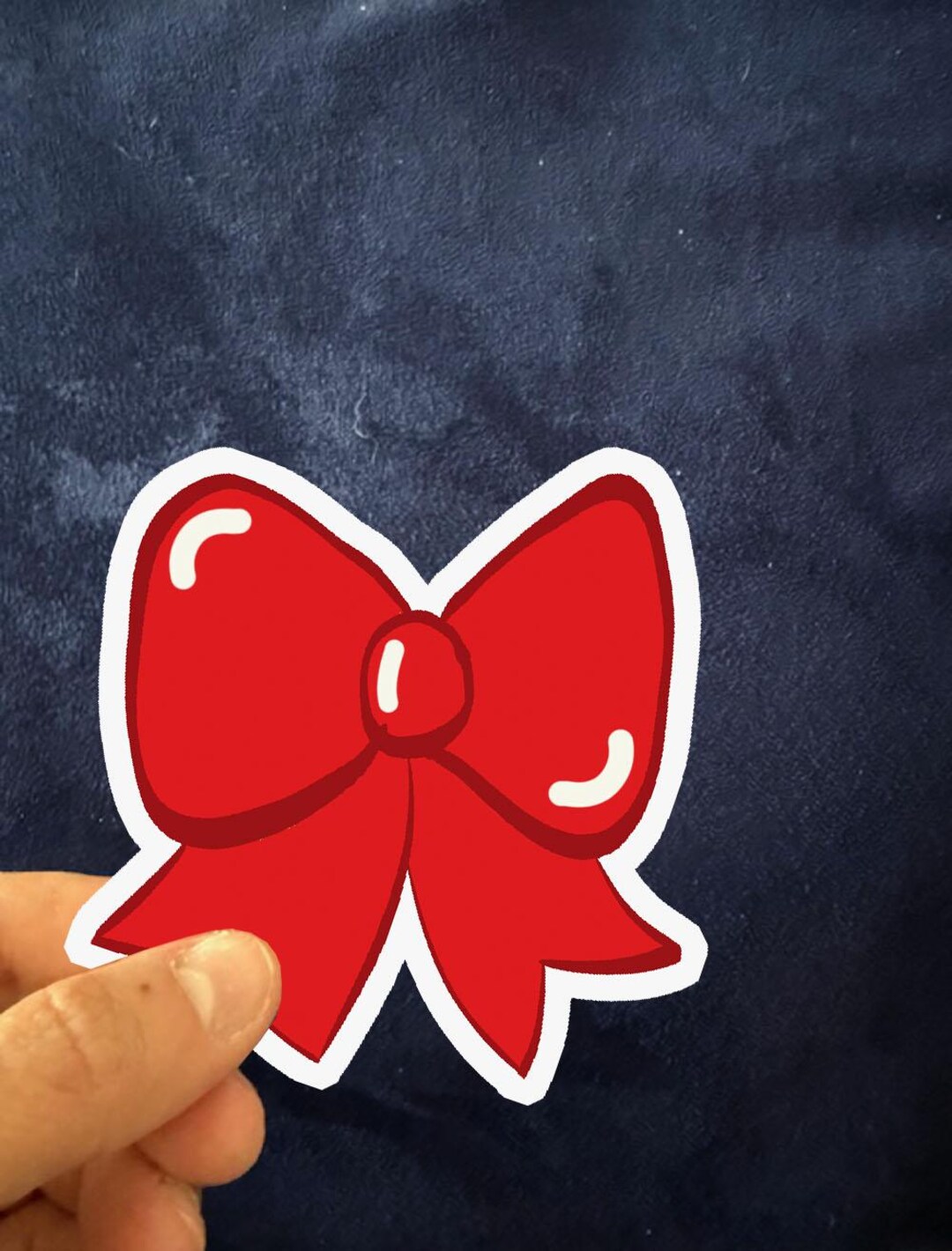 Vinyl Sticker | Red Bow Sticker | Ribbon Sticker | Water Bottle ...