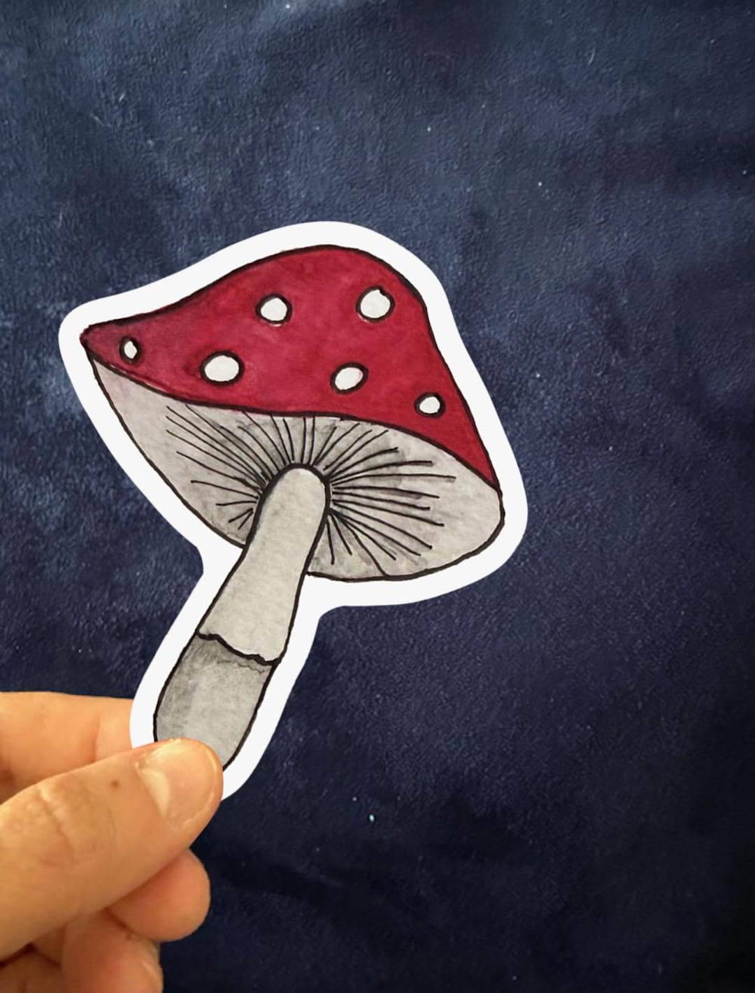 Vinyl Sticker | Red Mushroom Sticker | Water Bottle Stickers ...