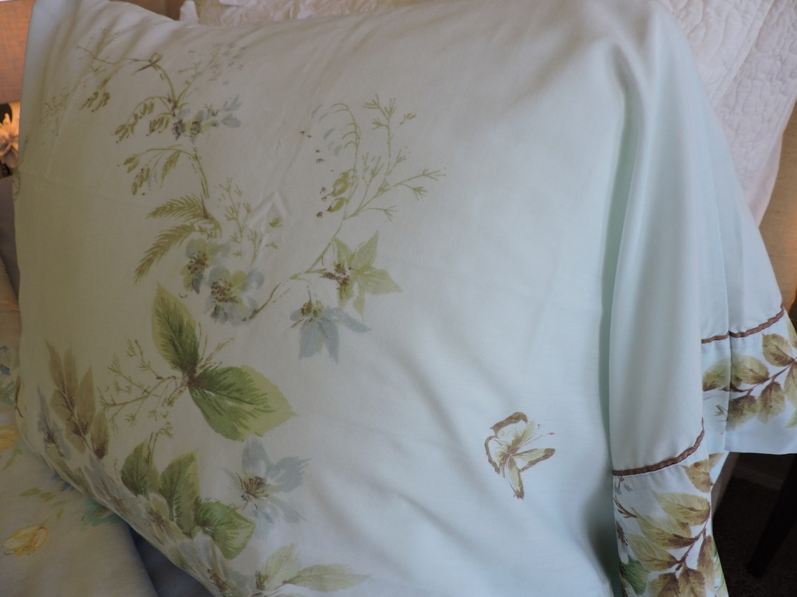 Vintage Grace Kelly by Springmaid Single Pillowcase Aqua - Etsy