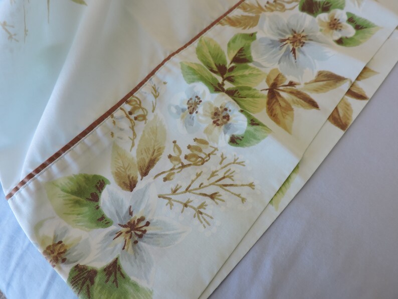 Vintage Grace Kelly by Springmaid Single Pillowcase Aqua - Etsy