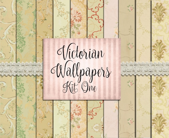 Printable Victorian Wallpaper Patterns Antique Digital Paper - Etsy