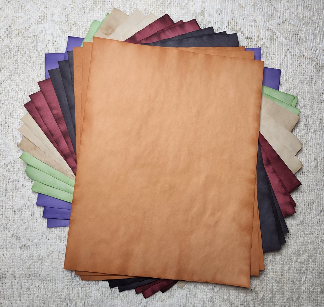 Hand Dyed Halloween Papers Spooky Color Papers Vampire Color - Etsy