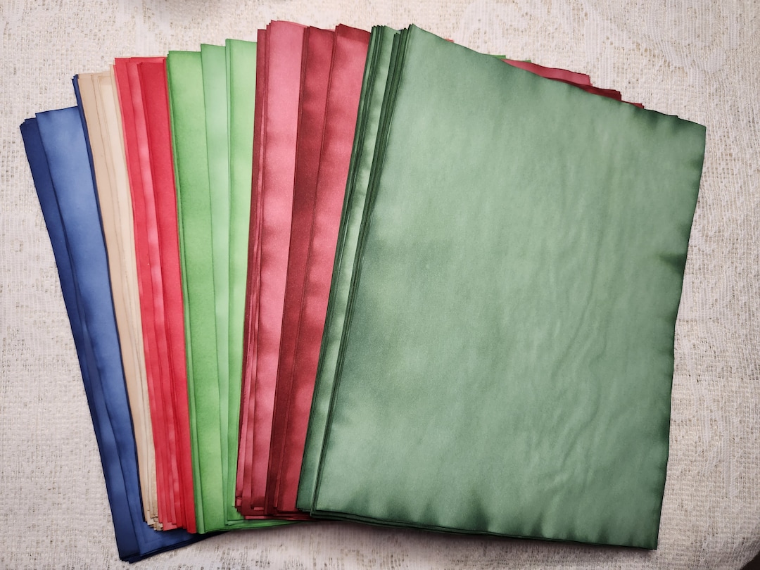 Hand Dyed Holiday Paper Pack: Rustic Colors, Christmas Junk Journal ...