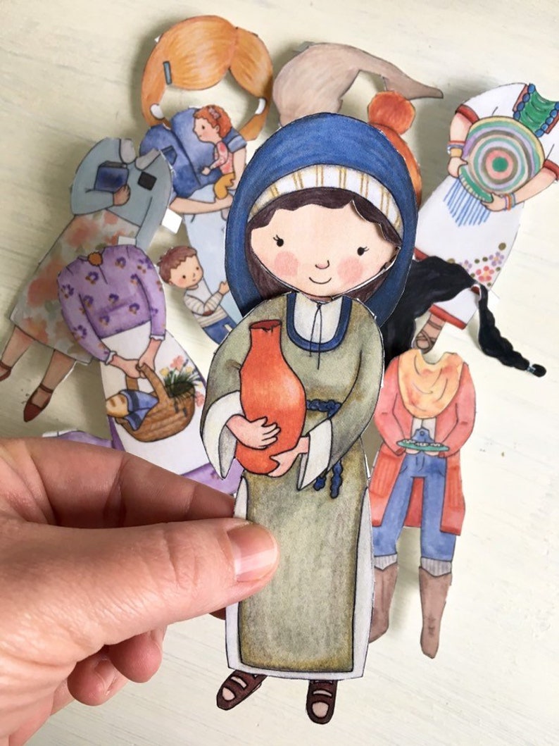 Paper Doll Collection Women of Faith Ministering Bible | Etsy