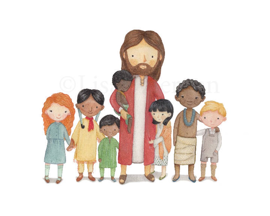 PDF Instant Download Children of God Illustration 8x10 | Etsy