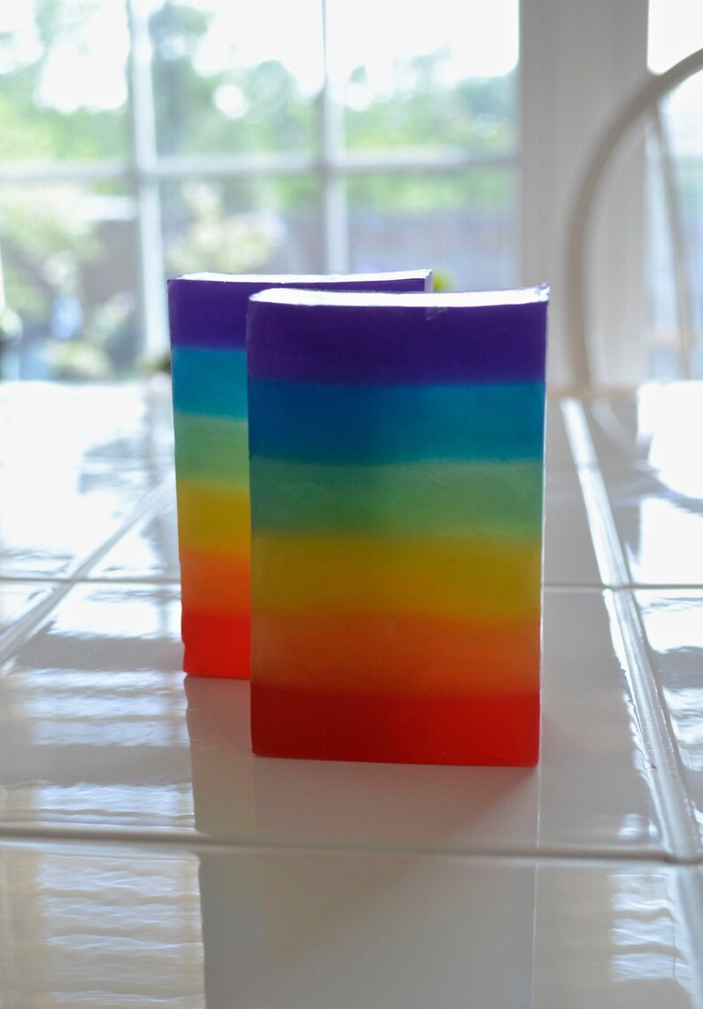 Rainbow Glycerin Soap - Colorful Soap - Soap for Kids - Kids Party ...