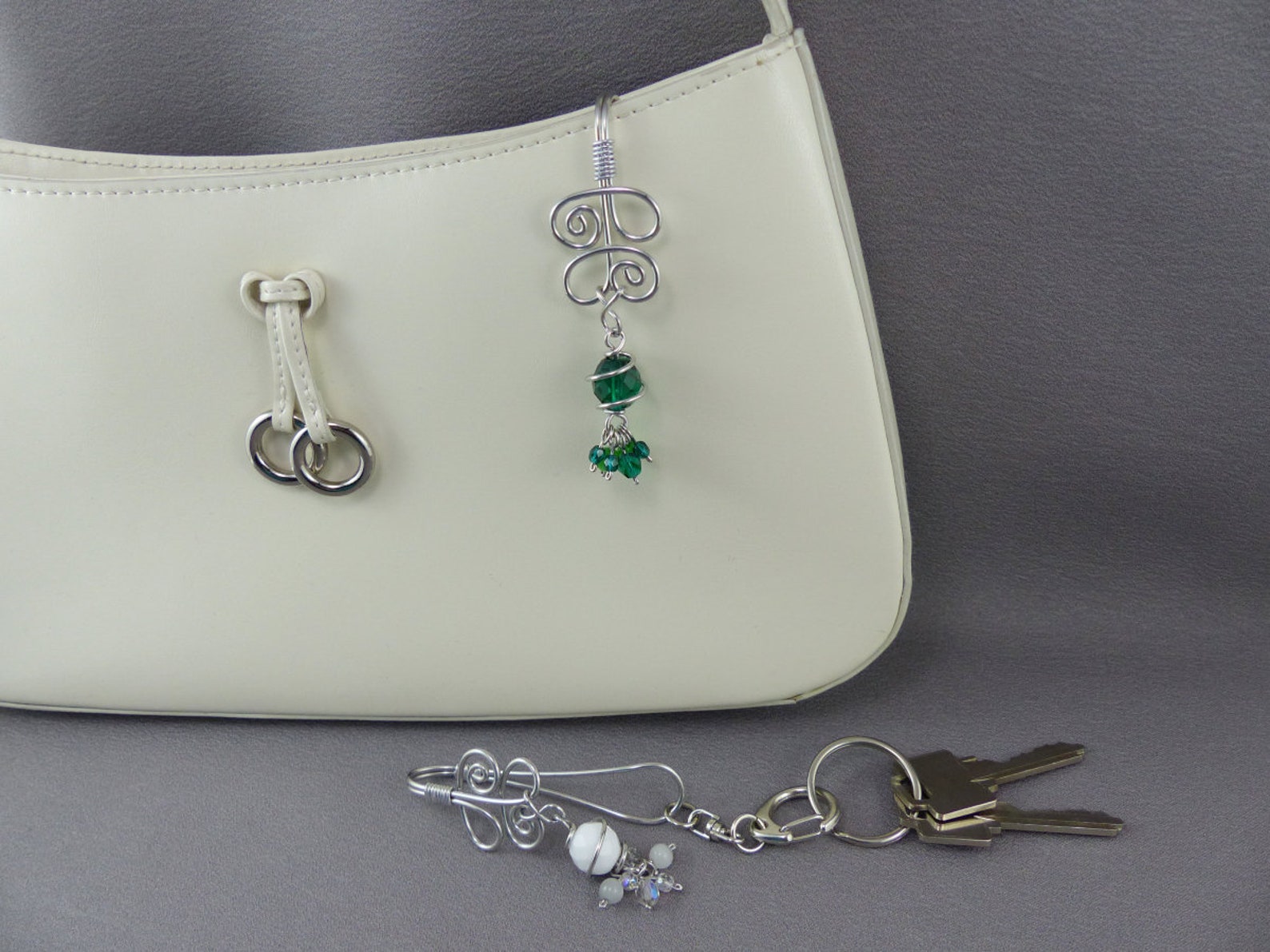 Key Finder Keychain Purse Charm With Detachable Key Ring Purse | Etsy