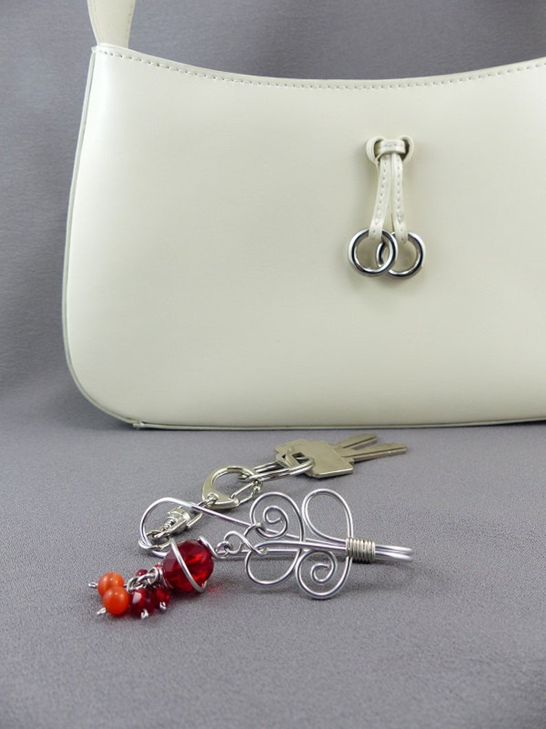 Key Finder Keychain Purse Charm With Detachable Key Ring Purse ...