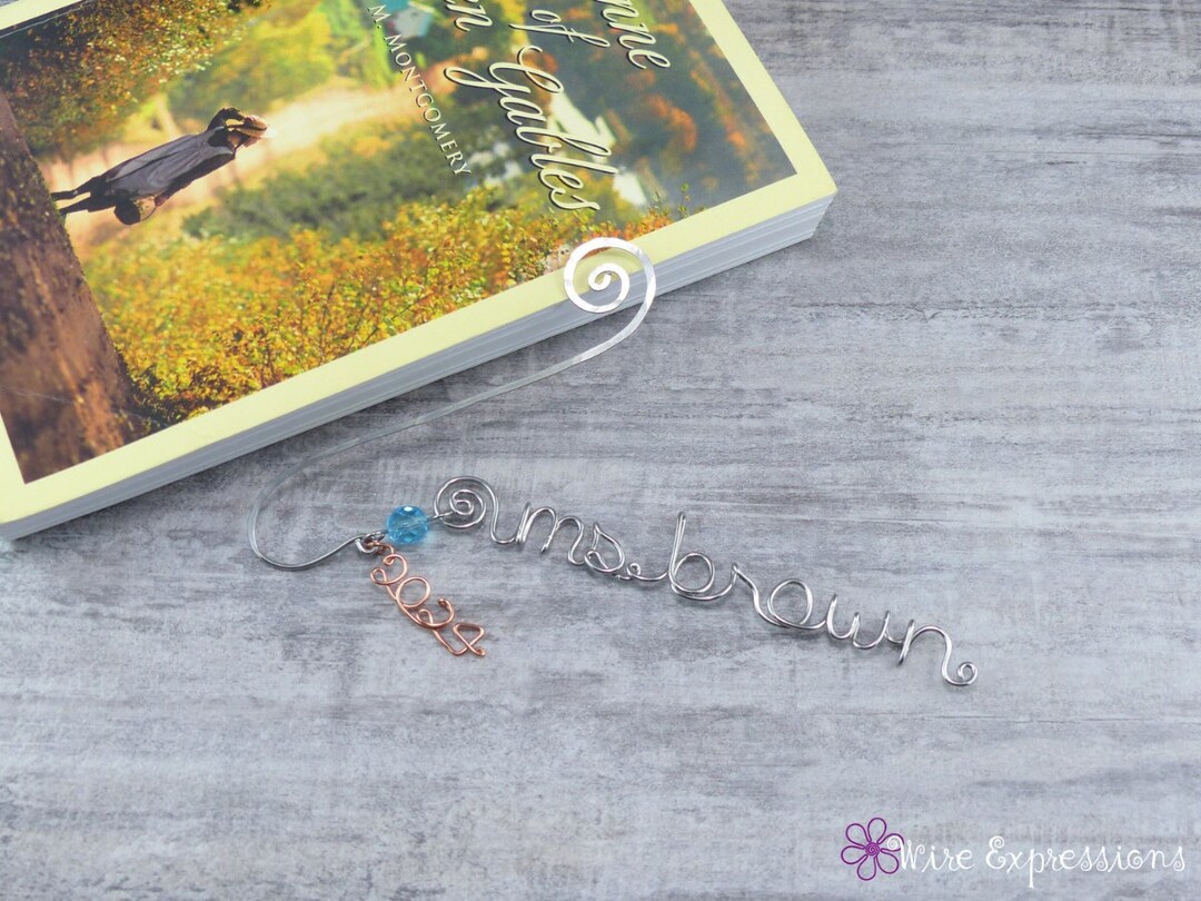 Custom Name Bookmarks Wire Printing Bookmarks - Personalized Bookmark ...