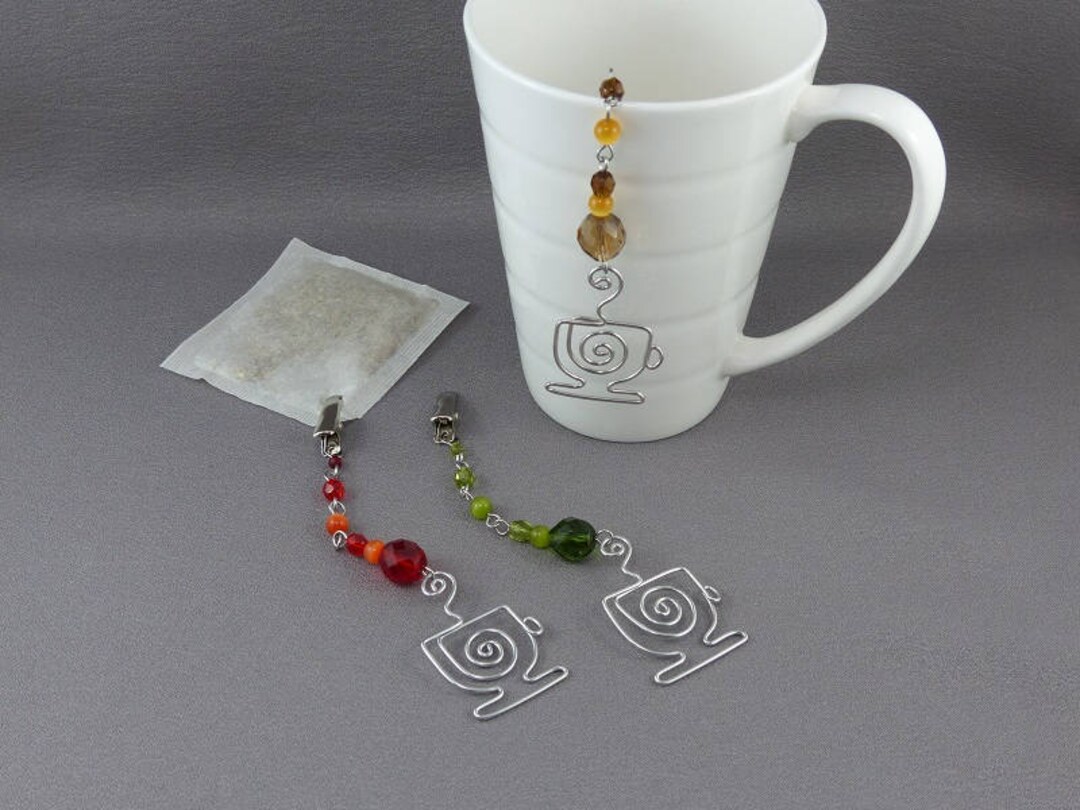 THREE Tea Bag Steepers tea Bag Holder Clip With Silver Tea Cup and ...
