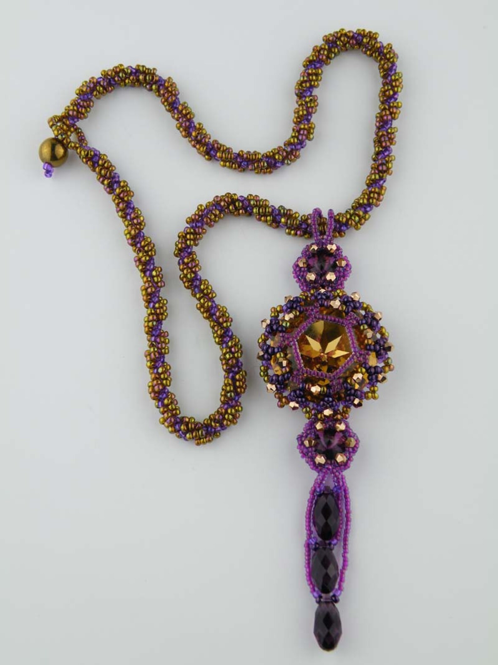 Beading Tutorial - Gypsy Gem Pendant - Etsy