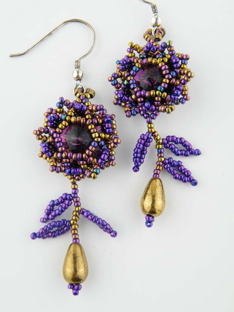 Beading Tutorial - Spring Fling Earrings - Etsy