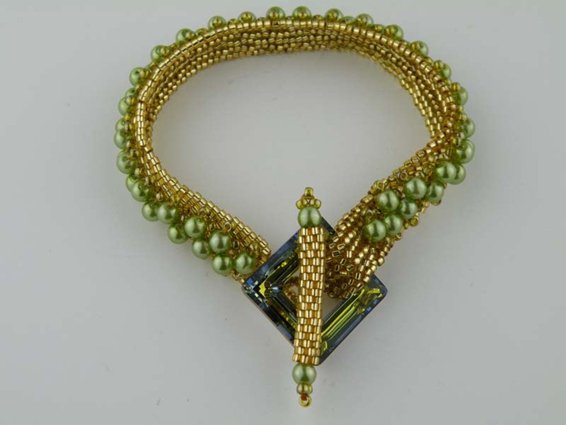 Beading Tutorial Toggle Bracelet - Etsy