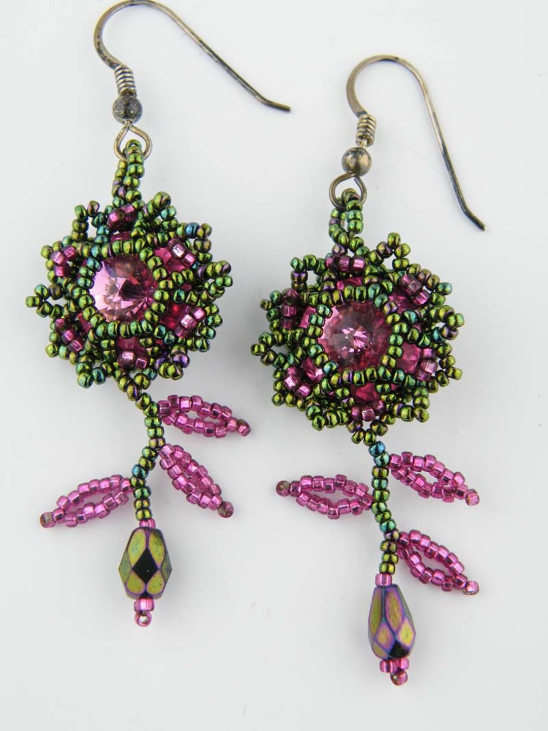 Beading Tutorial - Spring Fling Earrings - Etsy
